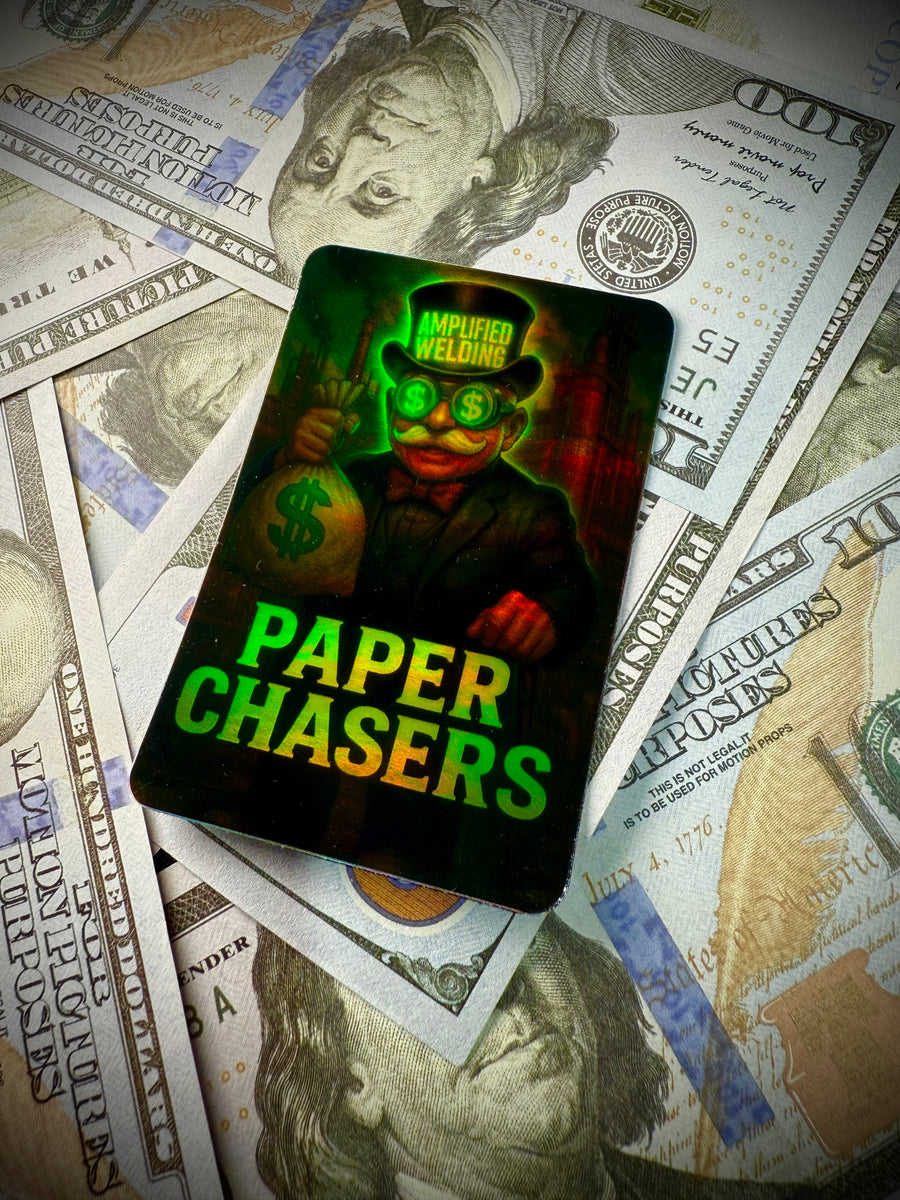 Paper Chasers Holographic Sticker