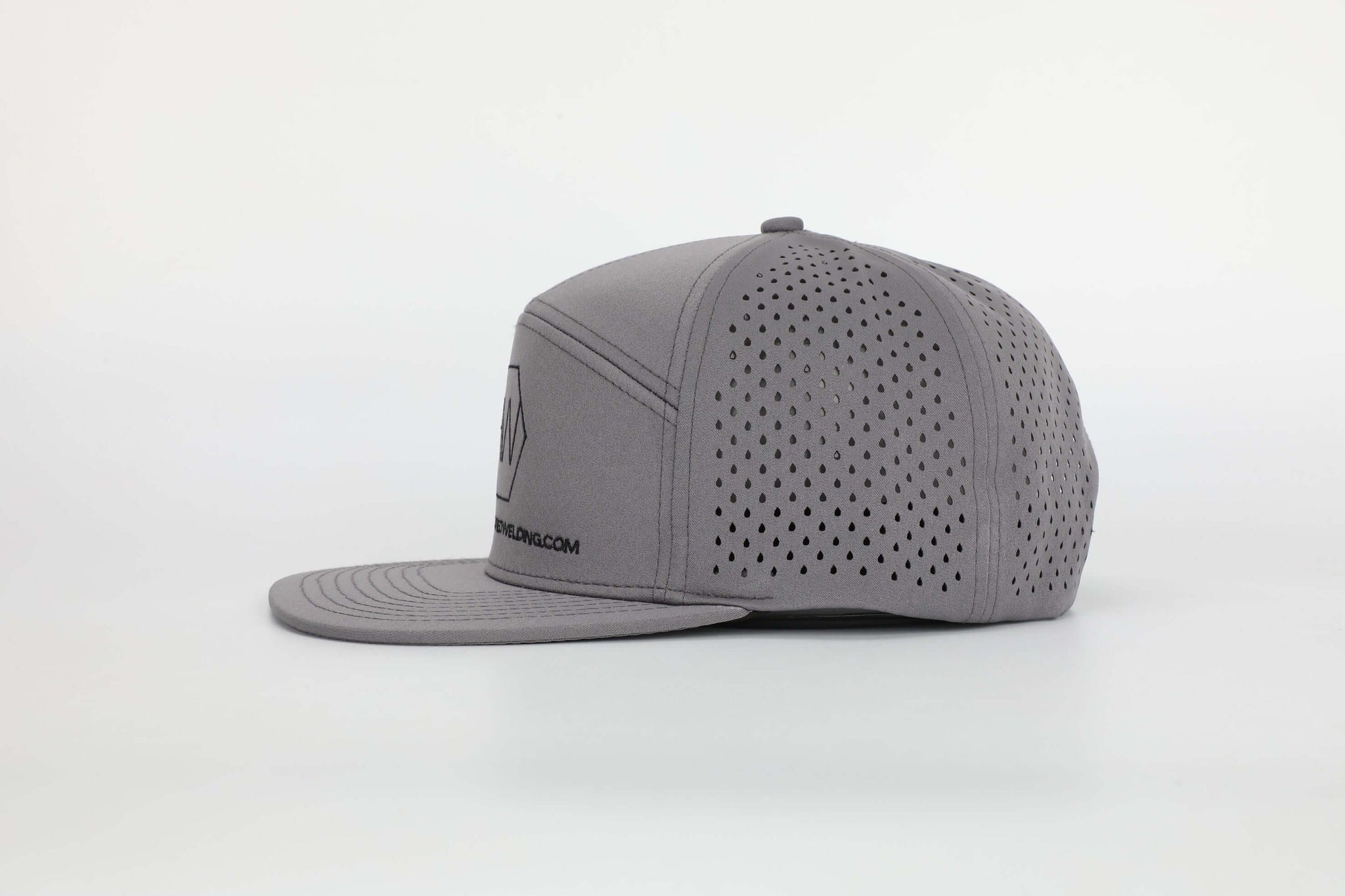 AW 7 Panel SnapBack Hat – Gray | Amplified Welding